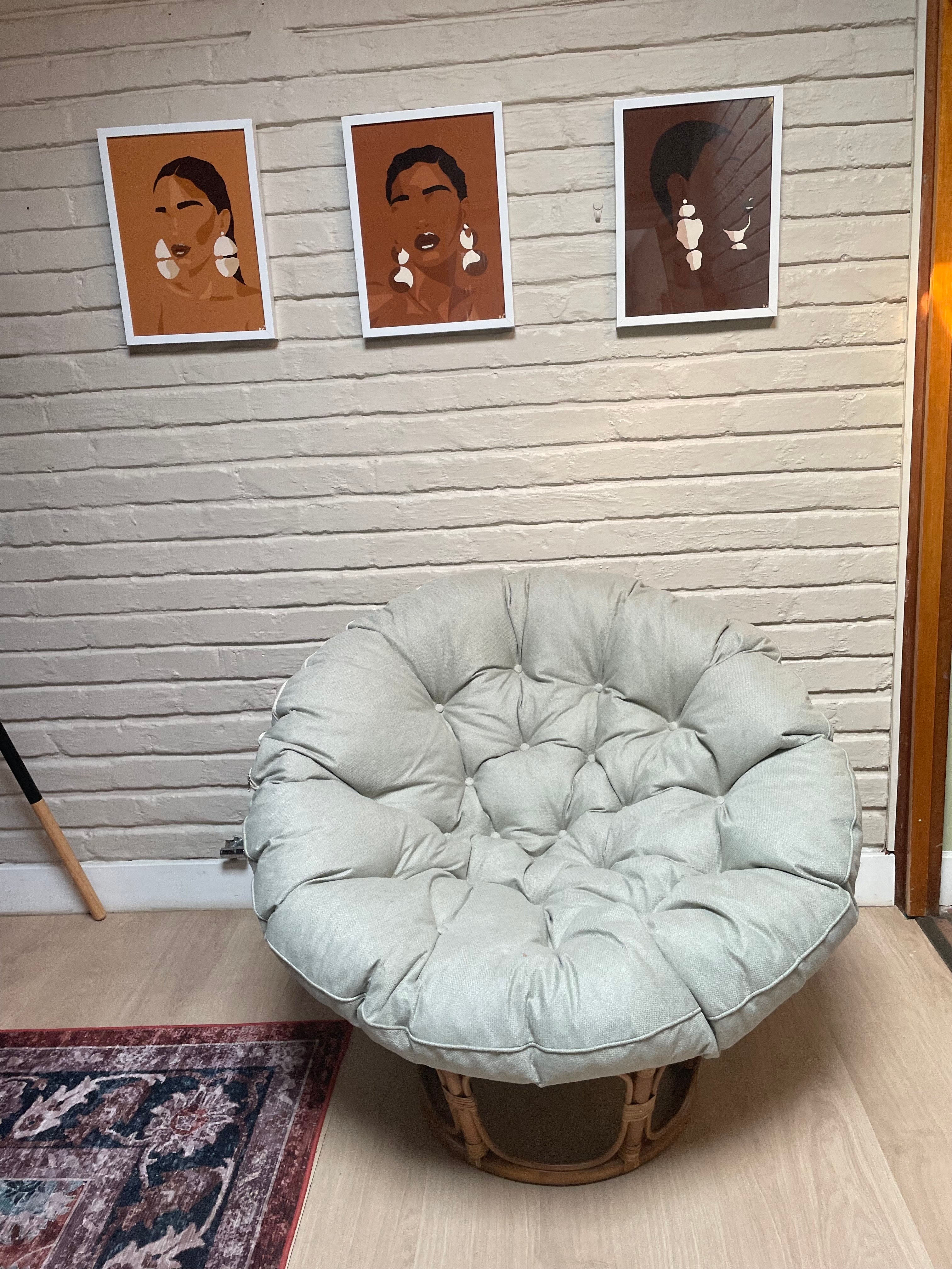 Restored Bamboo Papasan Frame (Detached) – 31st Home